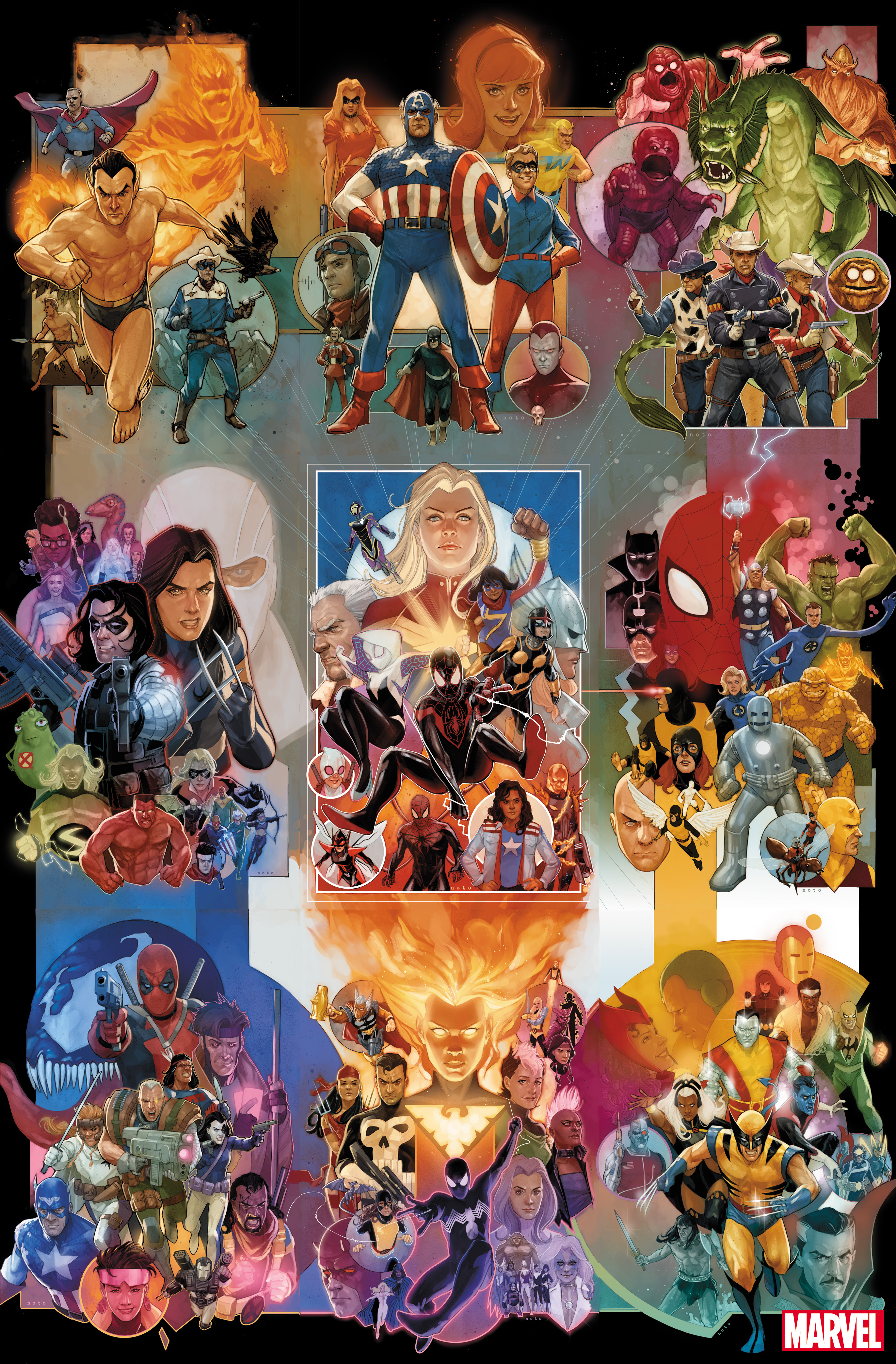 Phil Noto ilustra 9 portadas con la historia de Marvel